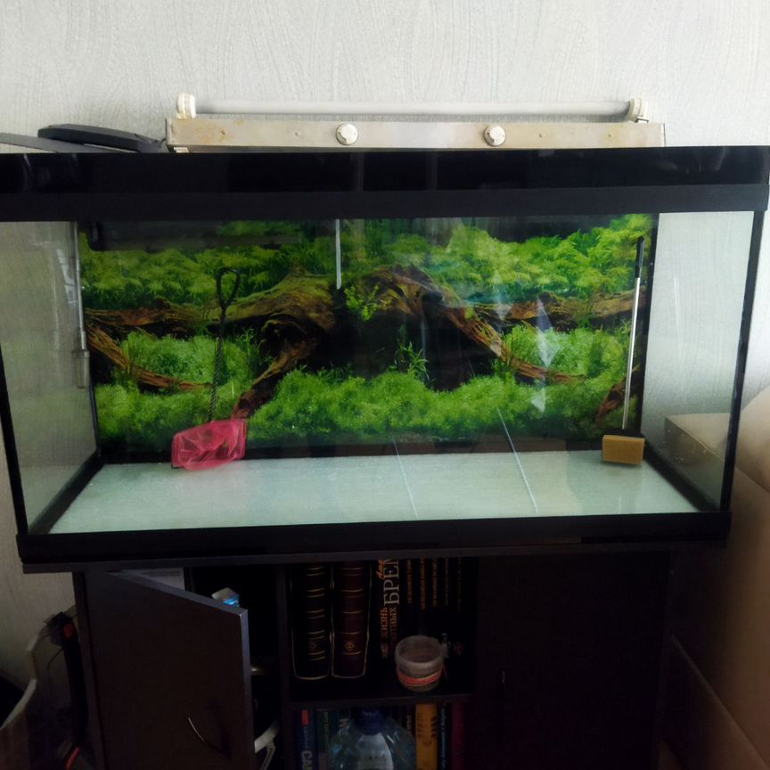 Аквариум 250л. с тумбой. Фильтром
