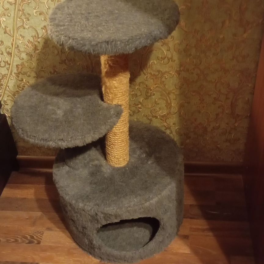 Когтеточка домик для кошки бу
