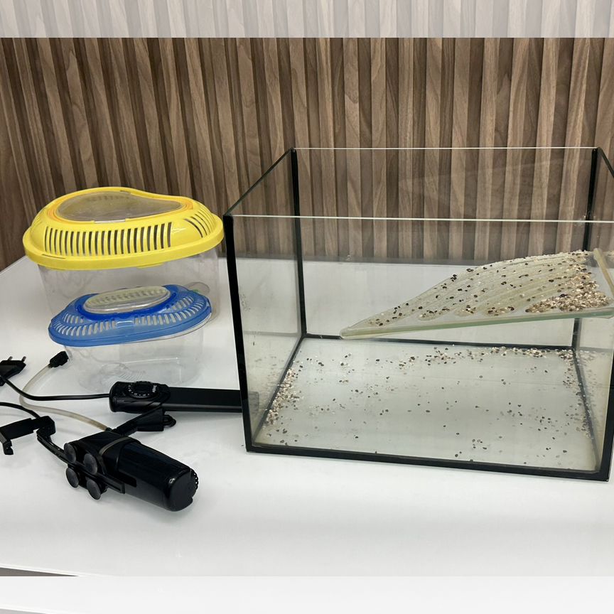 Аквариум для черепахи комплект