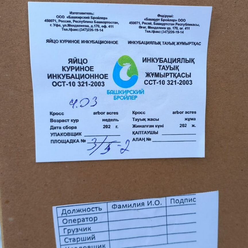 Инкубационное яйцо бройлера кобб 700 и ия гусей