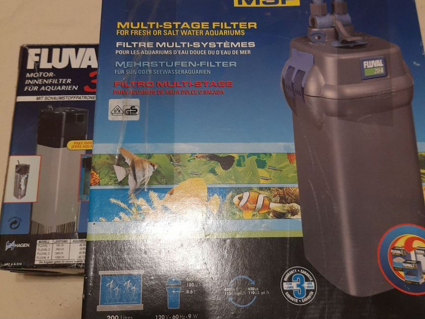 Фильтры аквариумные Fluval 3 и 204