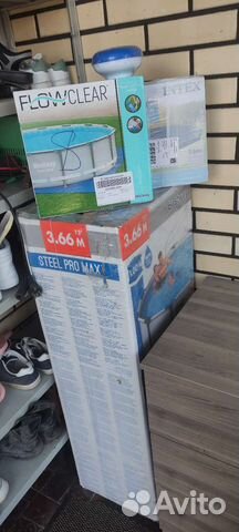 Каркасный бассейн новый 366х100 купить в Казани | Хобби и отдых | Авито