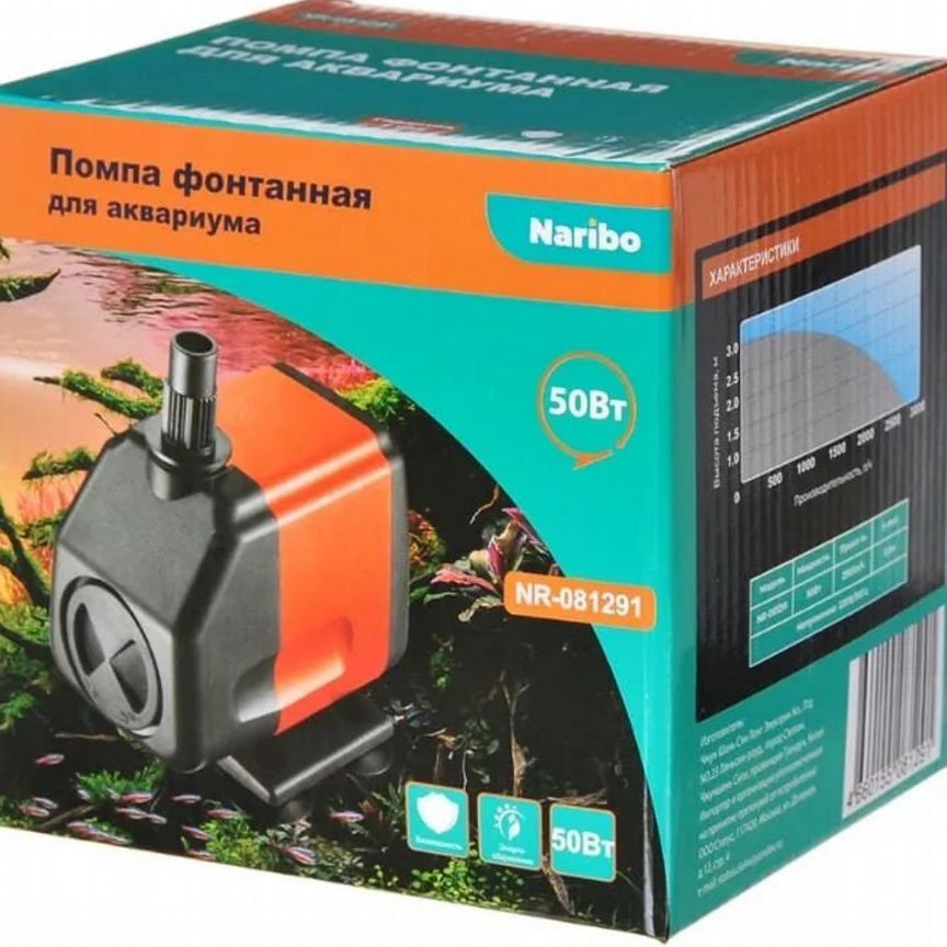 Помпа для аквариума Naribo 50 вт