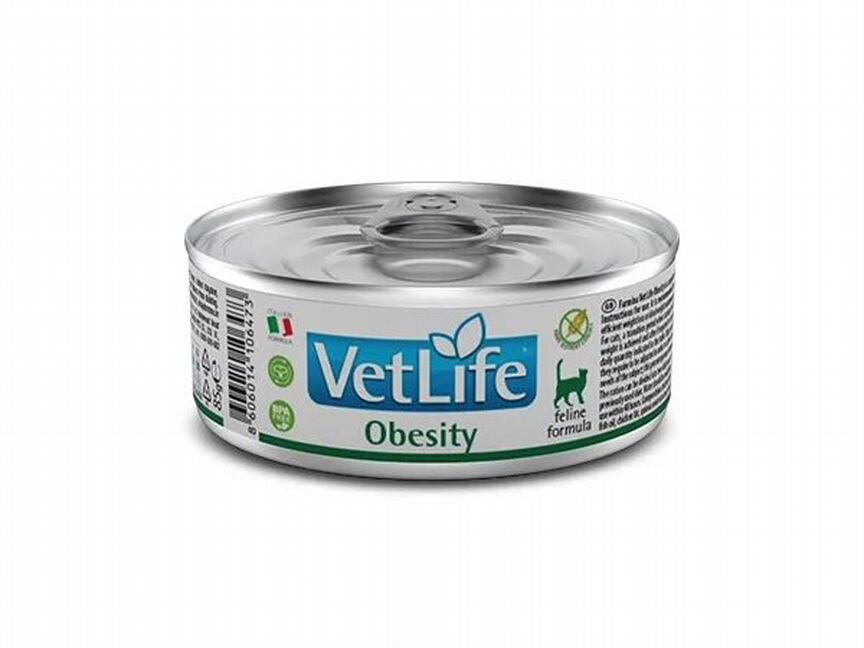 Farmina Vet Life Cat Obesity. Паштет, 85 гр