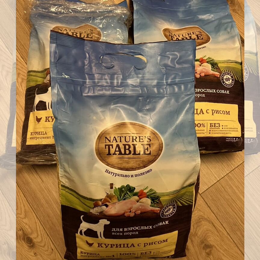 Корм для собак Natures Table 3х2,3 кг
