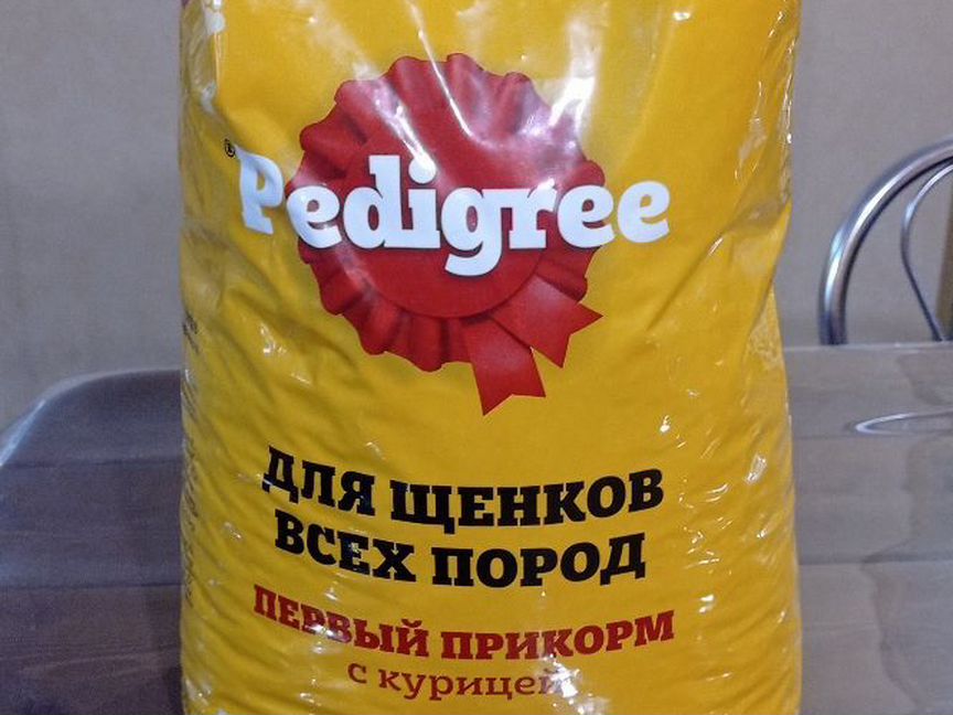 Педигри первый прикорм с 3 недель