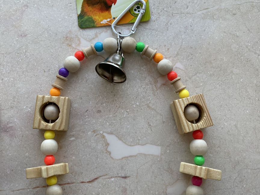 Triol новые качели с колокольчиком для попугая