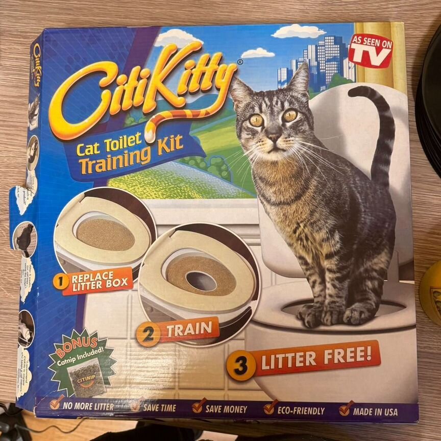 Приучение кошки к туалету Citikitty
