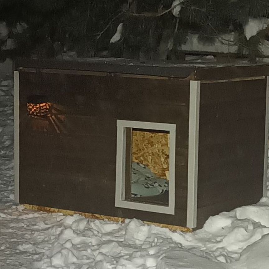 Будка для собаки утепленная