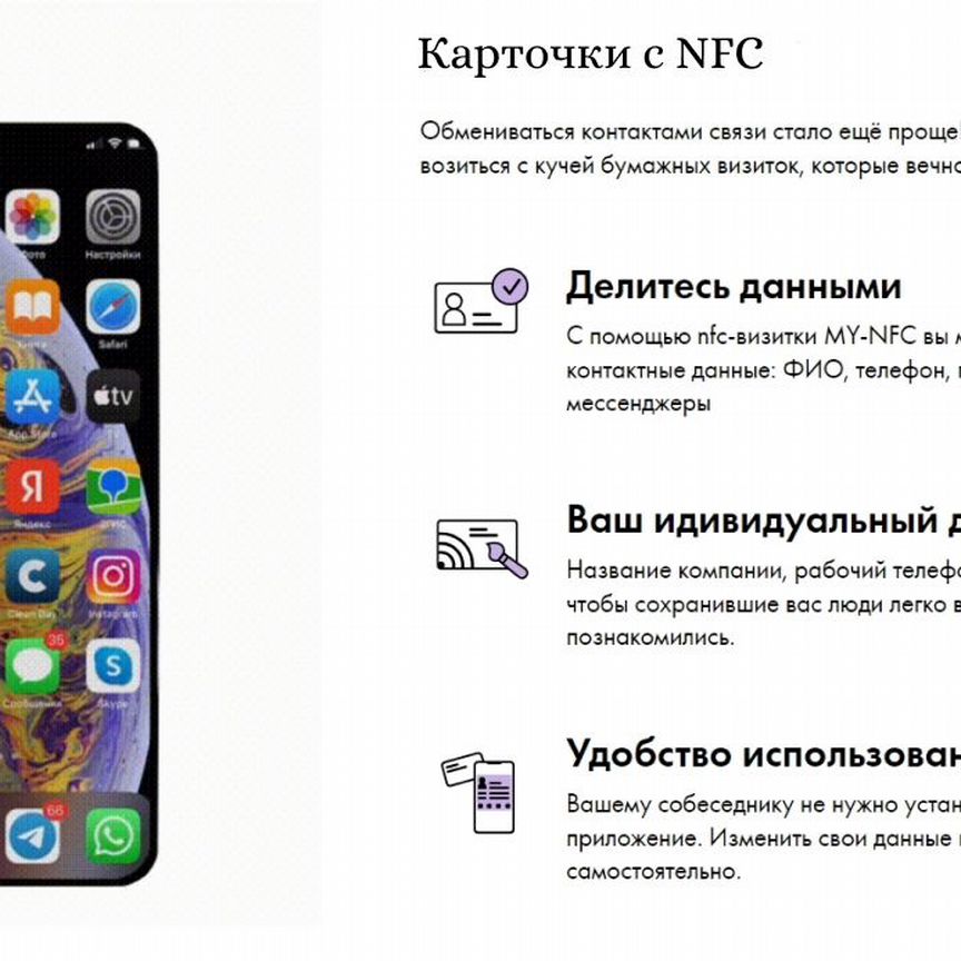 Электронные карты с NFC и вашим дизайном