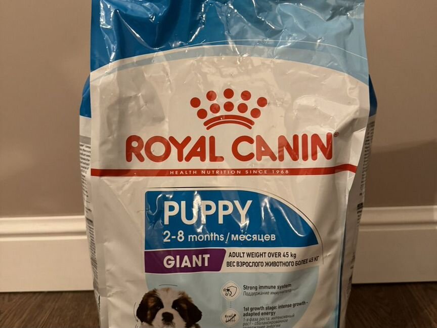 Корм для собак royal canin puppy giant
