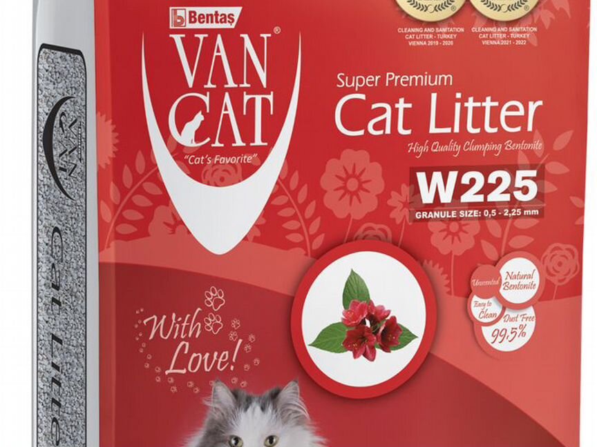 Van Cat комкующийся наполнитель "100 натуральный"