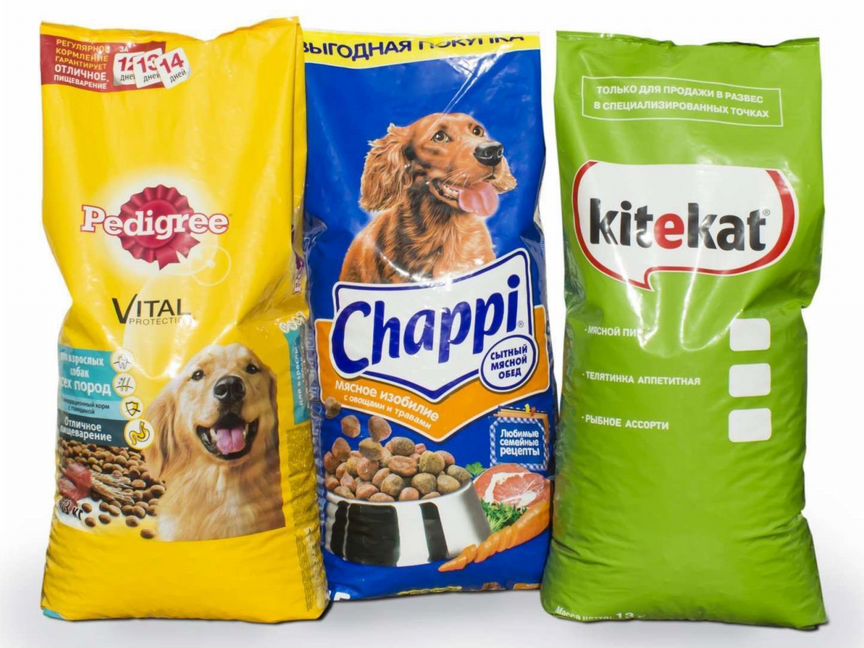 Чаппи 15 кг, китикет 15 кг, педегри 13 кг