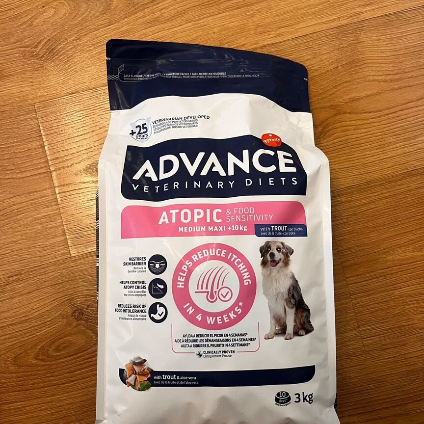 Корм для собак Advance atopic