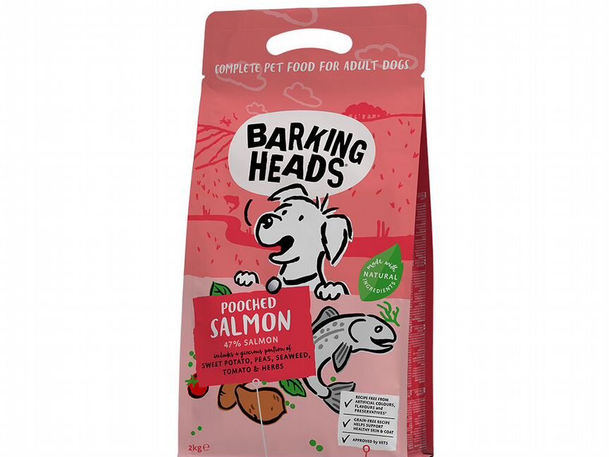 Корм для собак Barking Heads с лососем - 11 кг