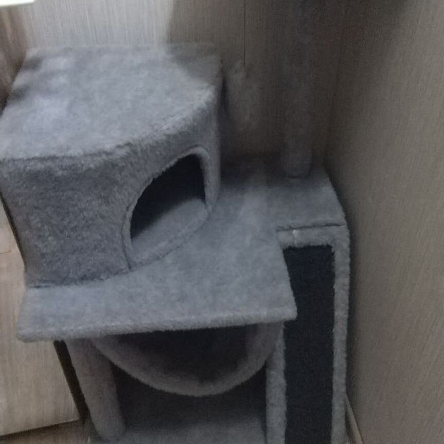 Когтеточка домик для кошки новая