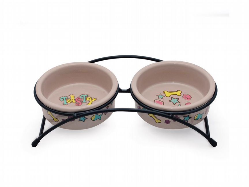 Миска керамическая Triol "Лакомка", 2*0,25л