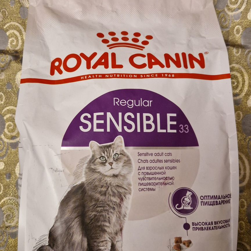 Корм для кошек royal canin sensible 4 кг