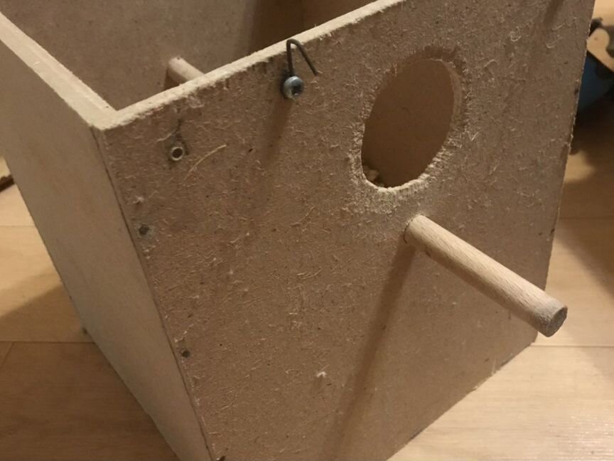 Дуплянка для средних попугаев