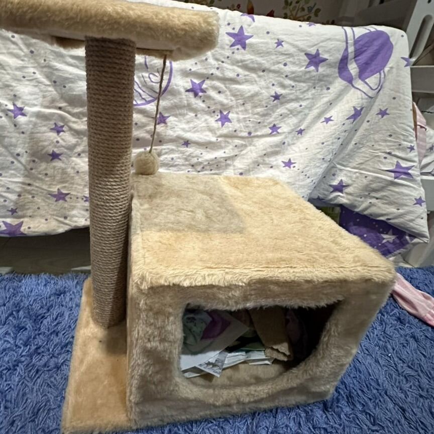 Когтеточка домик для кошки