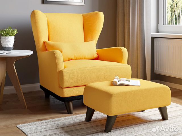 Комплект кресло с пуфом Оскар IKEA мебель икеа купить в Екатеринбурге ...