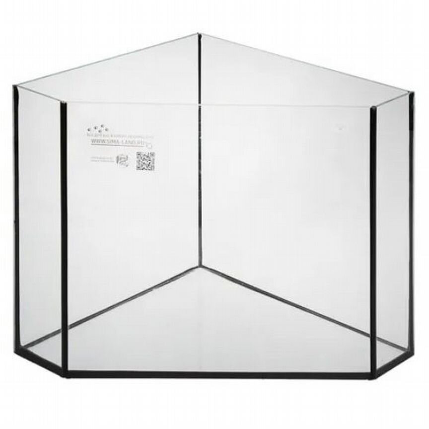 Аквариум угловой б/у, 50х50 см Н 40 см 45л