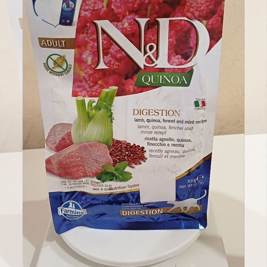 Farmina quinoa digestion для кошек