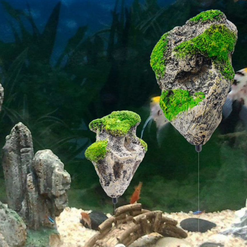 Декорация для аквариума парящий камень средний