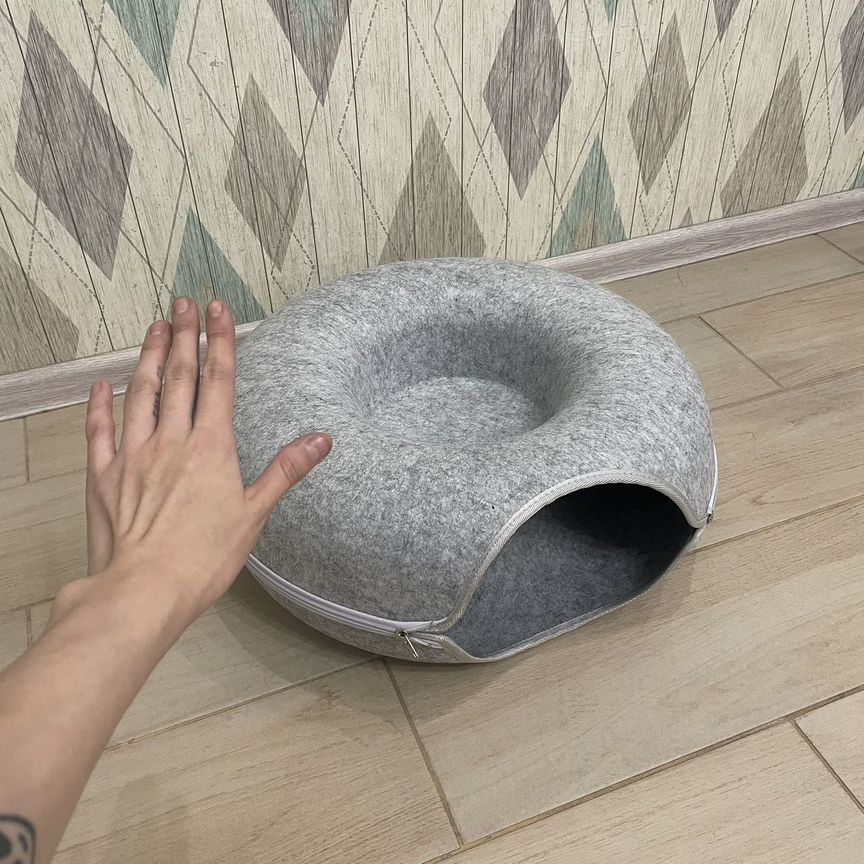 Лежанка пончик бублик для животных