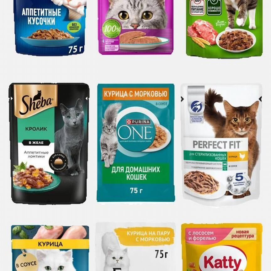 Корм для кошек Felix Whiskas KiteKat