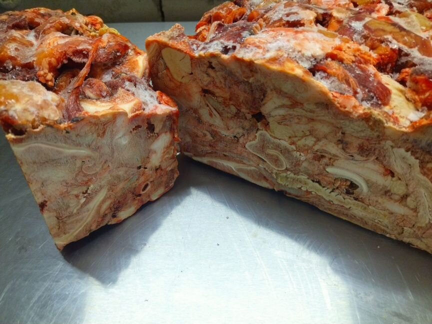 Обрезь головная говядина (мясо для собак)