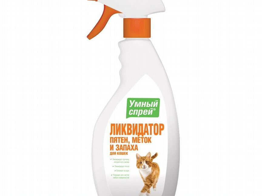 Умный Спрей Ликвид. пят., мет. и запаха кошек 500м