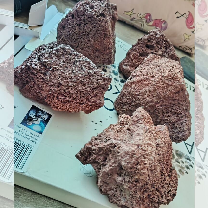 Лава вулканическая для аквариума(лавовый камень)