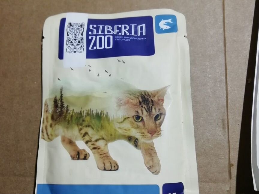 Кошачий корм Siberia Zoo, лосось в желе