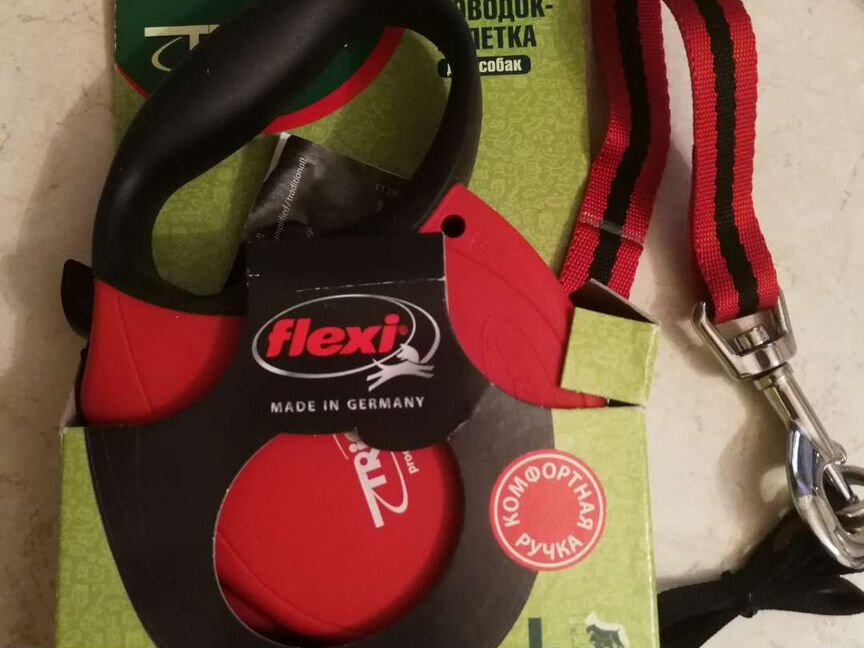 Рулетка flexi triol размер L трос до 50 кг