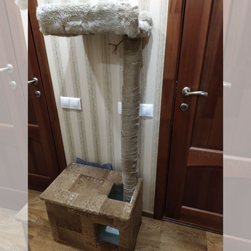 Когтеточка домик для кошки
