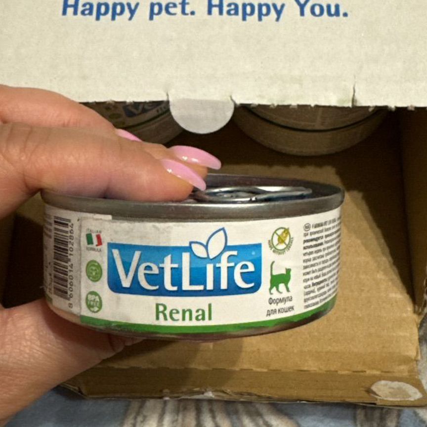 Корм влажный VetLife для кошек Renal
