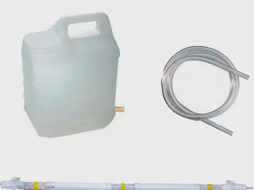 Поилка навесная ниппельная для сельхоз птиц 5л 3шт