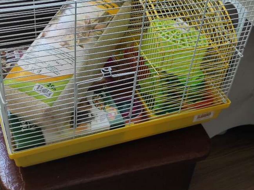 Клетка для хомяка с трубами