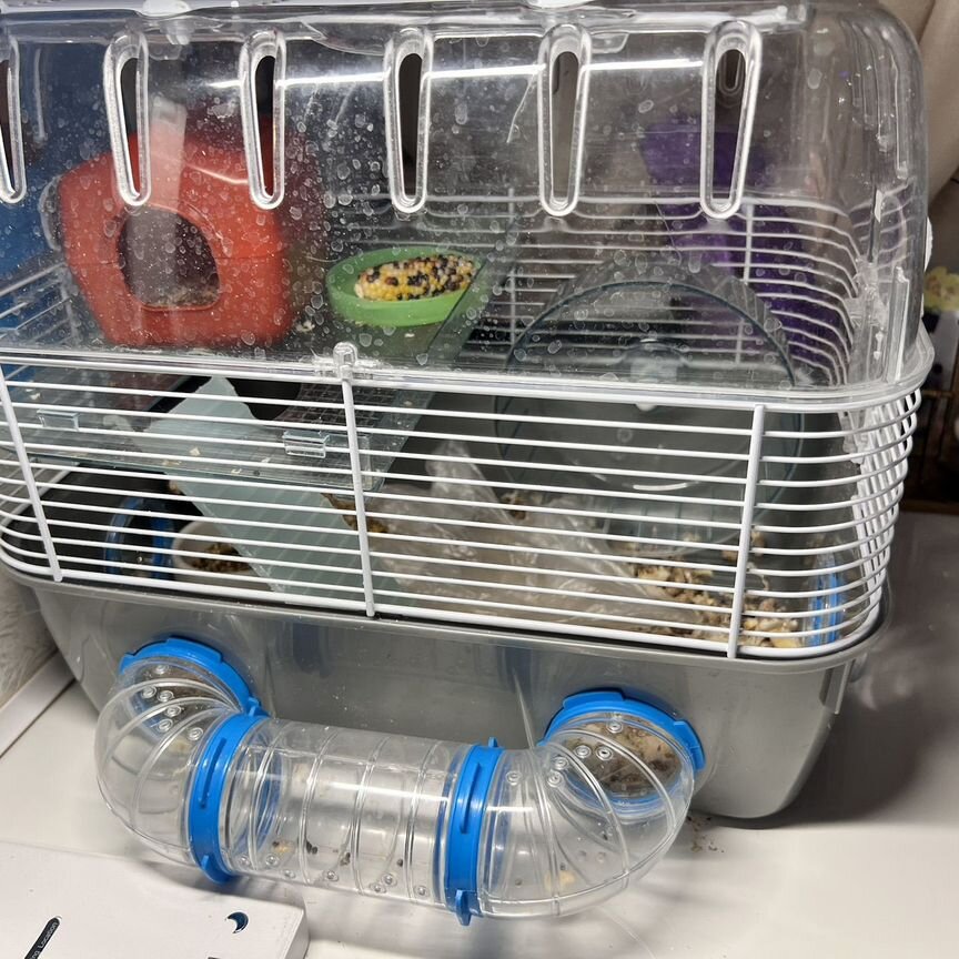 Клетка для хомяка с трубами