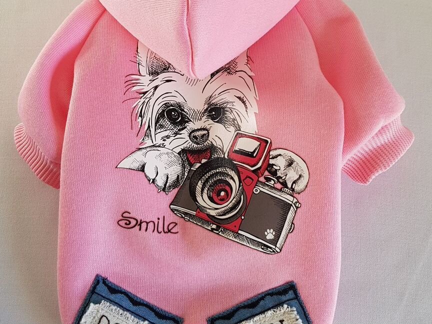 Толстовка худи для собак. Размер М