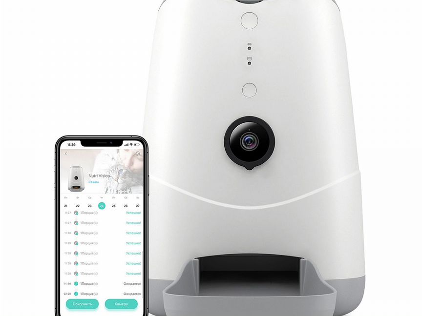 Новая умная кормушка с Wi-Fi и камерой Petoneer