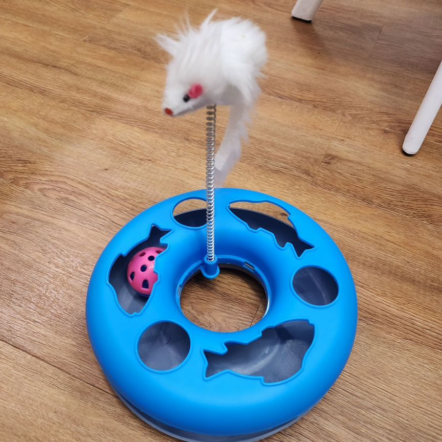 Игрушка для кота мячик мышка
