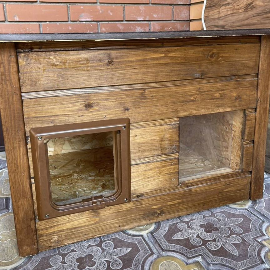 Будка для кошки утепленная