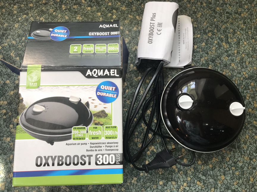 Компрессор Aquael OxyBoost 300 plus двухканальный