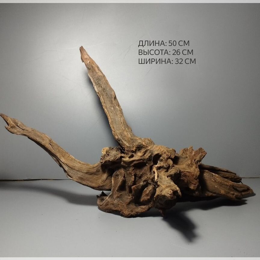 Коряга мангровая для аквариума 50*32*26вк38