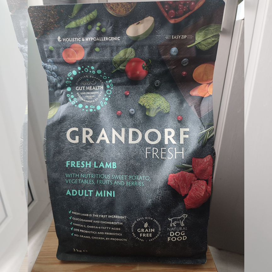Корм для собак мелких пород grandorf 3 кг