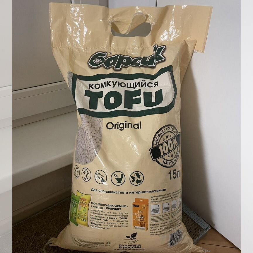 Наполнитель комкующийся тофу