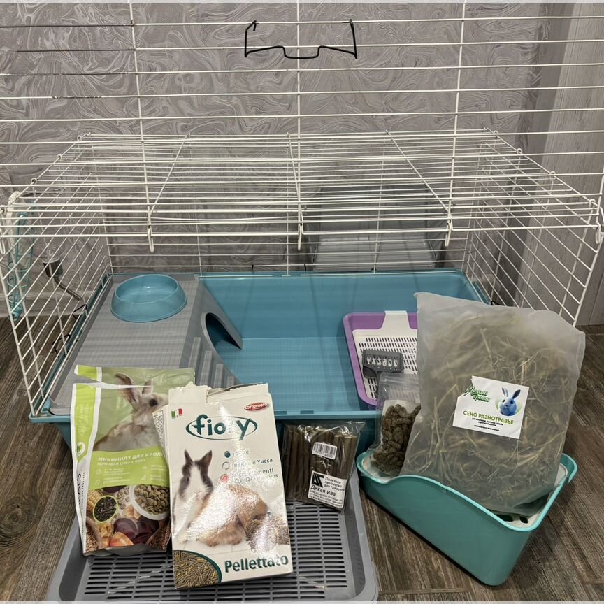 Клетка для декоративного кролика б/у