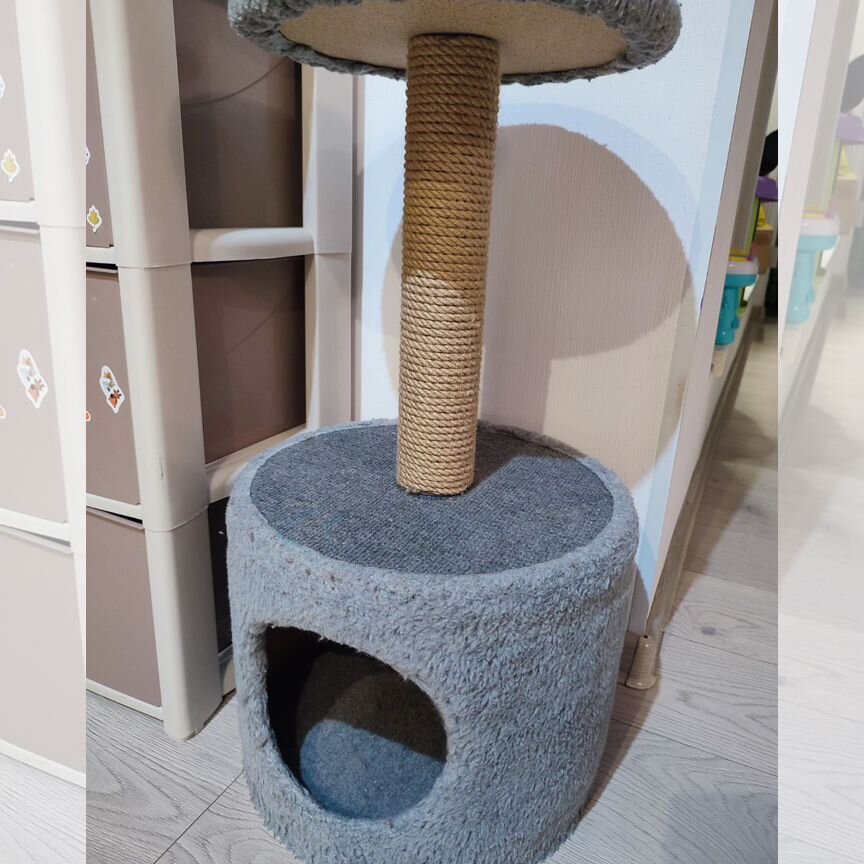 Когтеточка домик для кошки бу